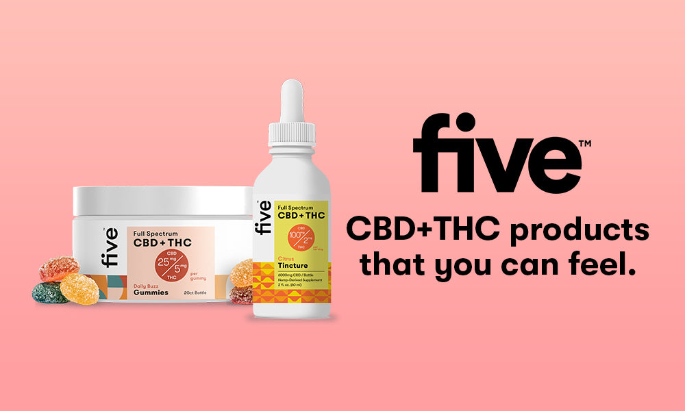Five CBD - Full Spectrum CBD + THC Oil, Capsules & Gummies
