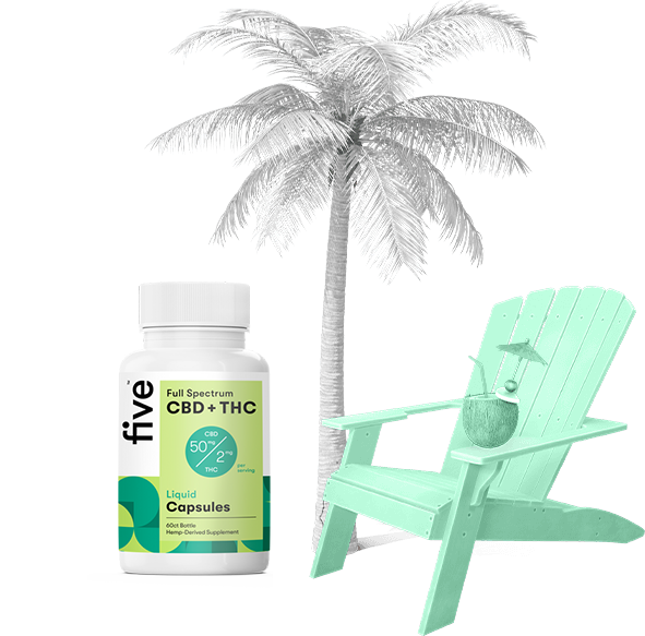 Five CBD - Full Spectrum CBD + THC Oil, Capsules & Gummies